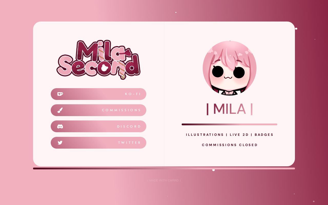 milasecond commissions